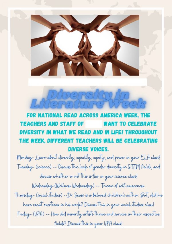 Creating Diversity In Literature Week - School Rubric